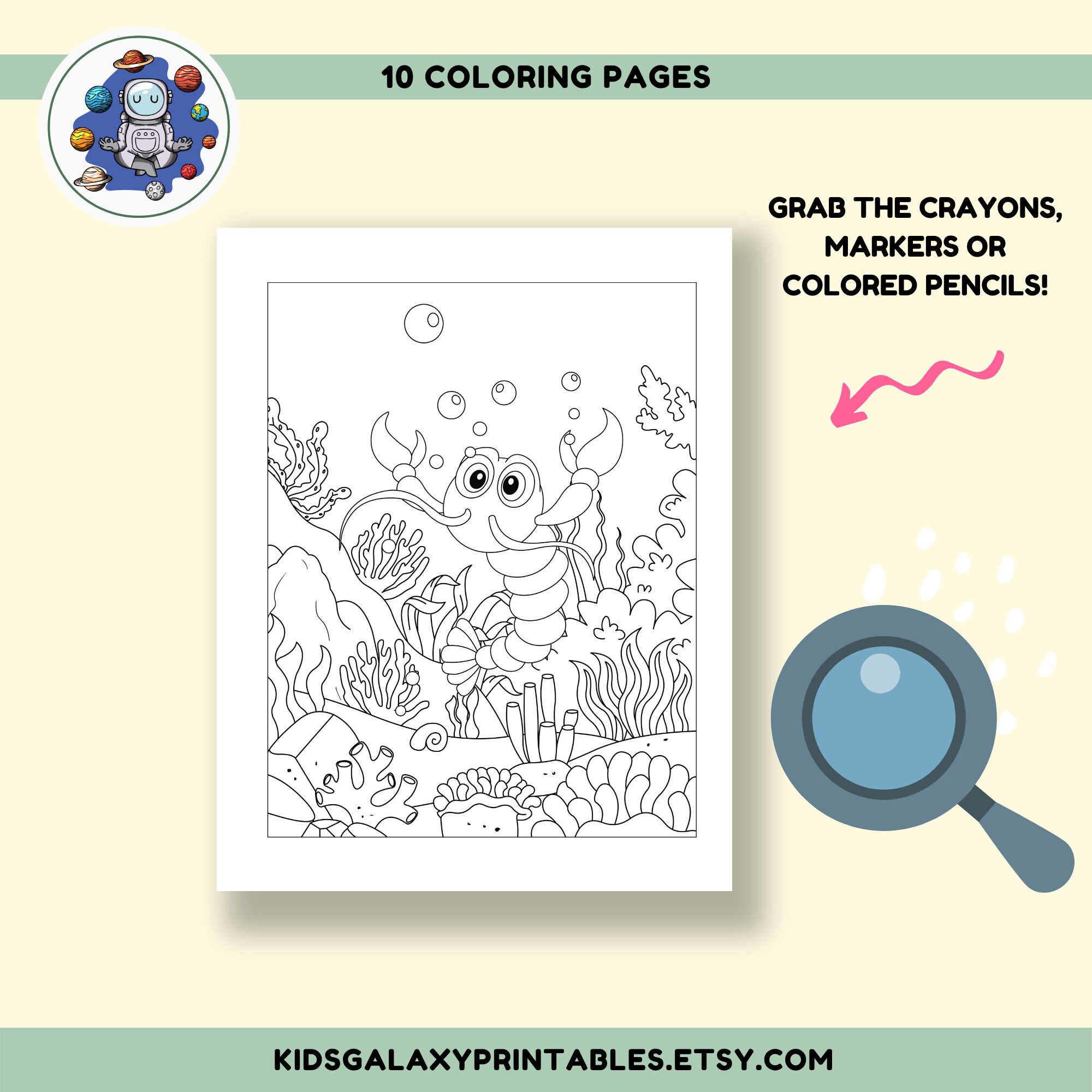 Ocean Animals Activity Pack | Kids 6-10 Yrs | Sea, Aquatic Creature ...