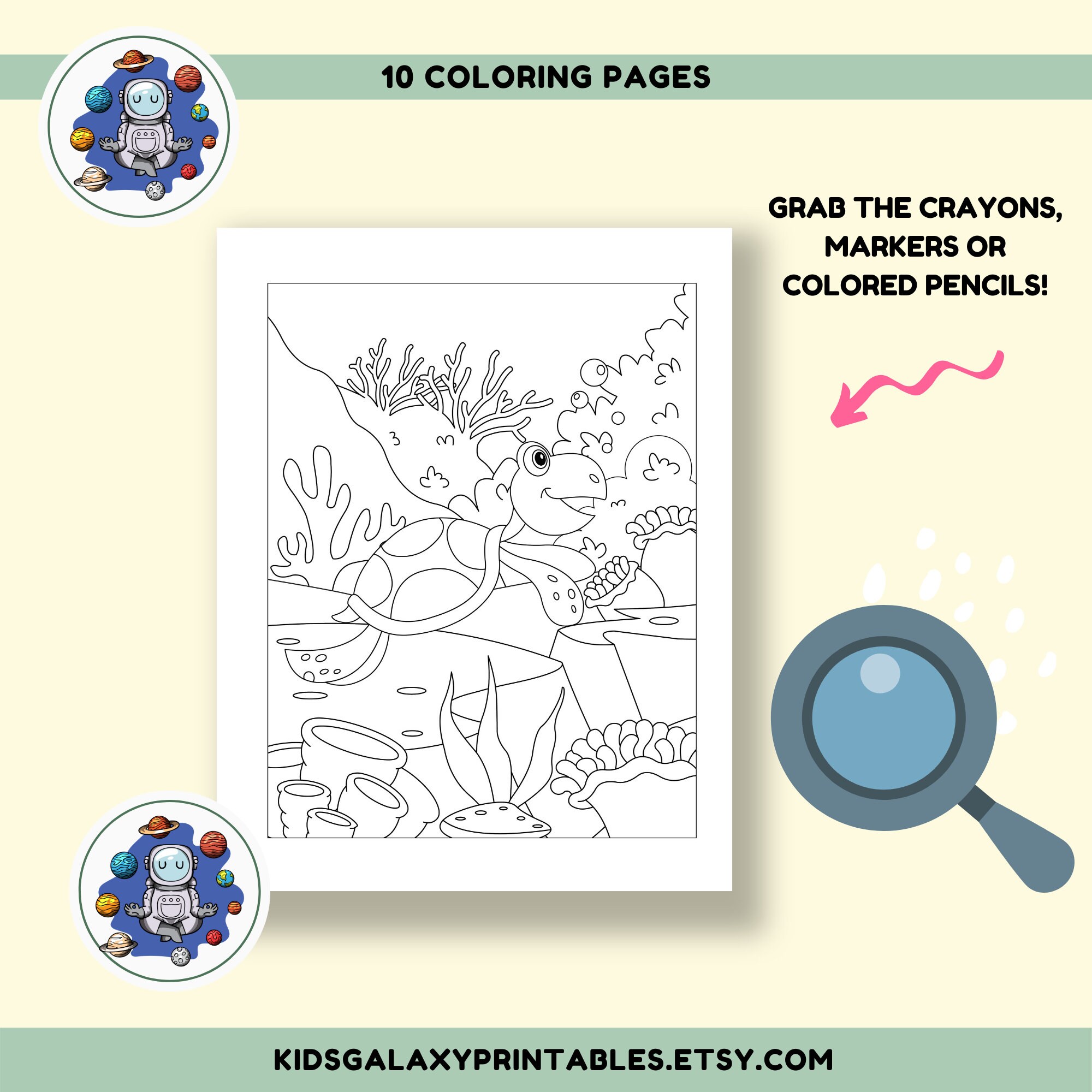 Ocean Animals Activity Pack | Kids 6-10 Yrs | Sea, Aquatic Creature ...