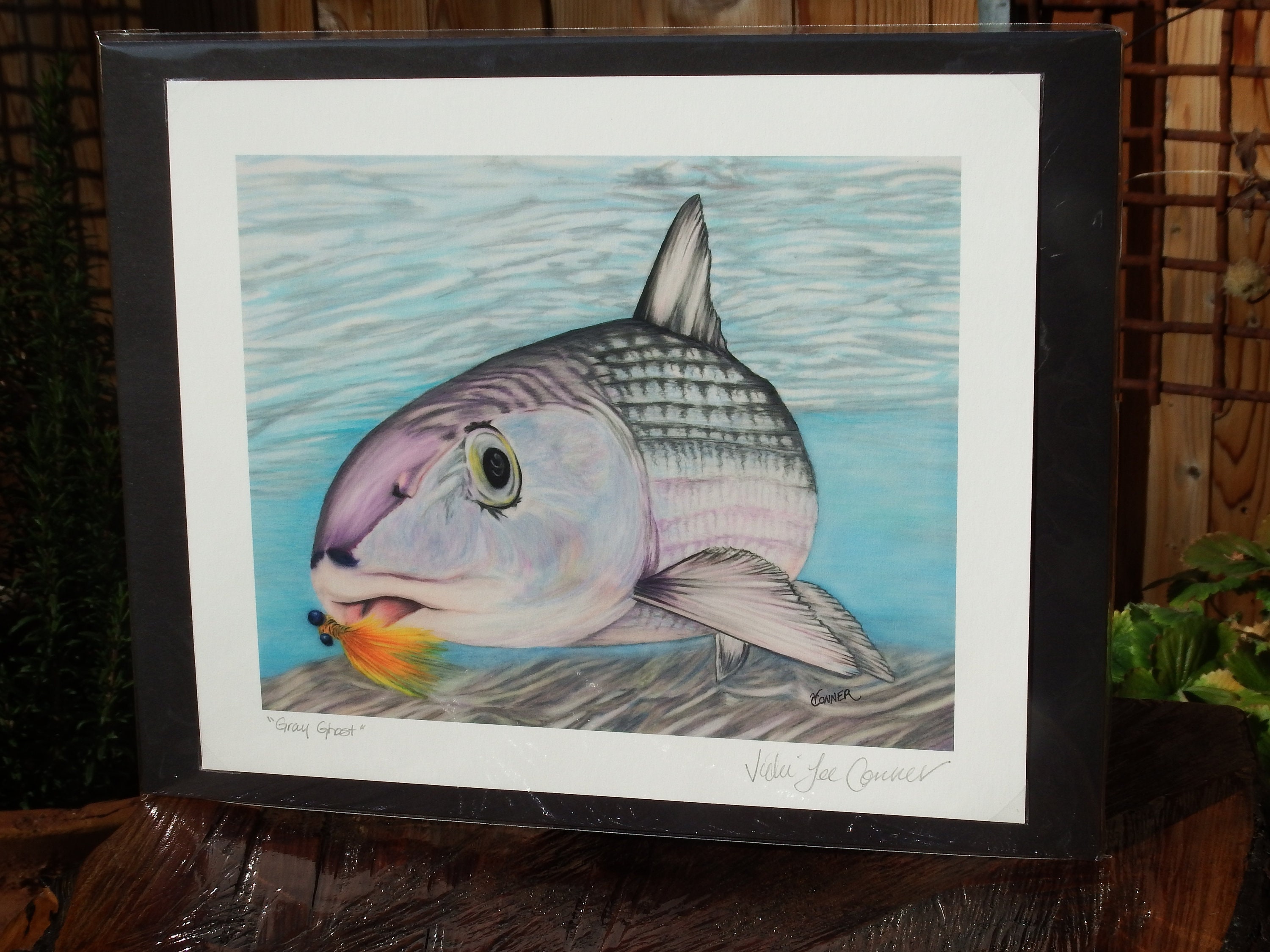 Colored Pencil Bonefish Print, Ocean Lover Art, Nature Home Decor ...