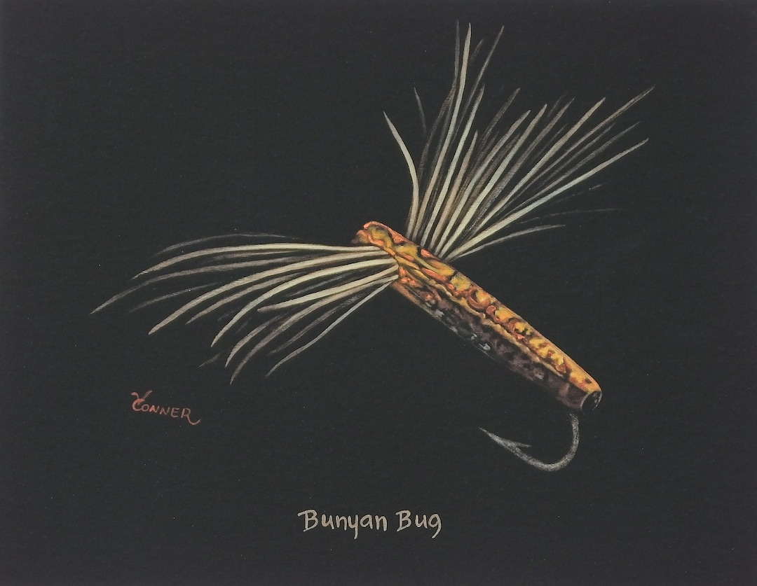 Iconic Bunyan Bug Fly Print, Cabin Decor, Father Day Gift, Man Cave Art ...