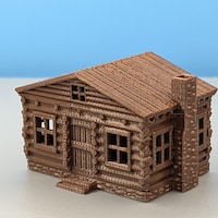 30 Piece HO Scale Camping Set Log Cabin, Gazebo, Outhouse & MORE ...