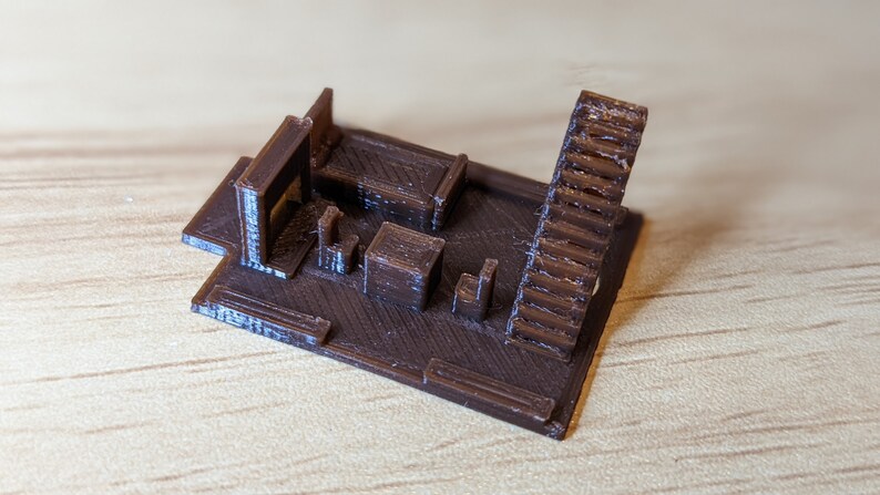 N-scale Small 2 Story Log Cabin With Front Porch Detailed - Etsy