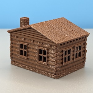 N-scale - Miniature Log Cabin With 9 Windows and Panes - See Size - Etsy
