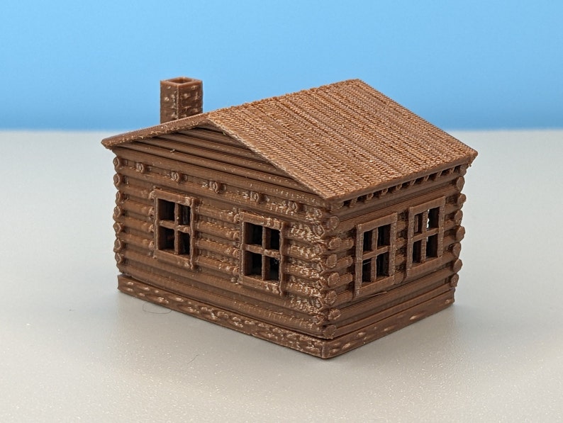 N-scale - Miniature Log Cabin With 9 Windows and Panes - See Size - Etsy