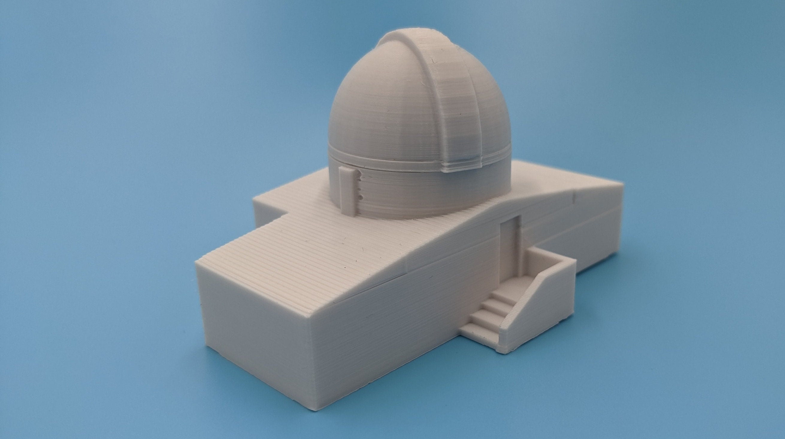 N-scale - Observatory With Telescope Rotatable Turret 1:160 | White - Etsy
