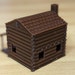 N-scale - Small 2 Story Log Cabin With Front Porch - Detailed Interior ...
