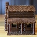 N-scale - Small 2 Story Log Cabin With Front Porch - Detailed Interior ...
