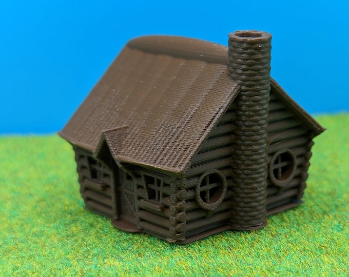 N-scale - Fantasy Log Cabin for Model Railroad, Terrarium, Gaming and ...
