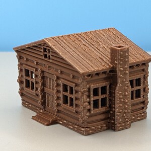 N-scale - Miniature Log Cabin With 9 Windows and Panes - See Size - Etsy