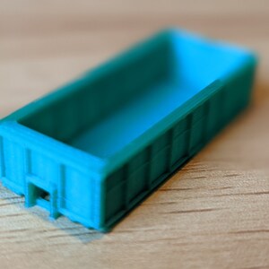 N-scale Roll off and Regular Dumpsters Set | 1:160 for Trains Scenery ...