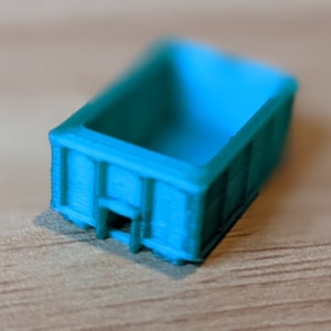 N-scale Roll off and Regular Dumpsters Set | 1:160 for Trains Scenery ...