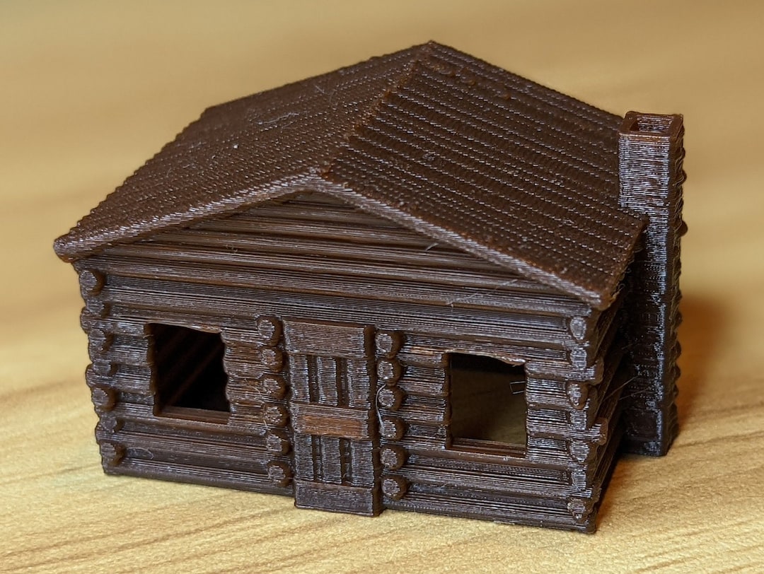 N-scale - Small Rustic Log Cabin 1:160 Scale - Etsy
