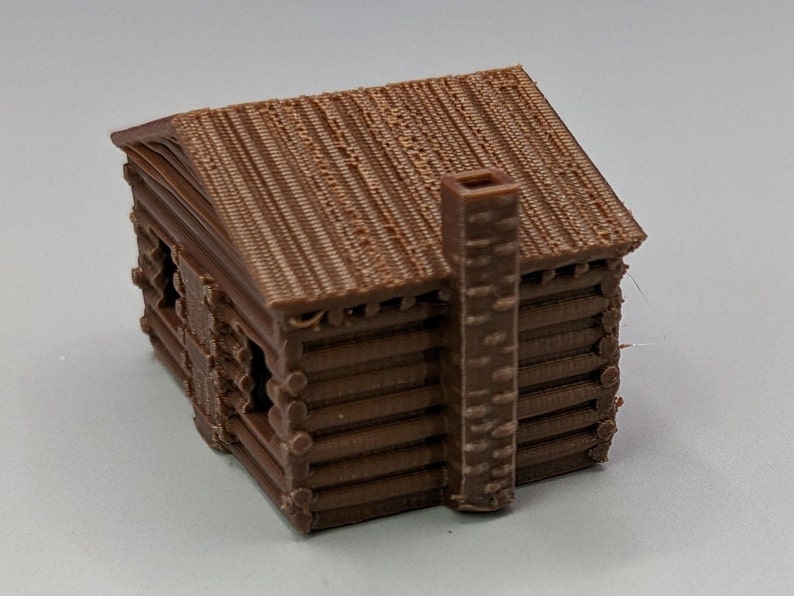 N-scale - Small Rustic Log Cabin 1:160 Scale - Etsy