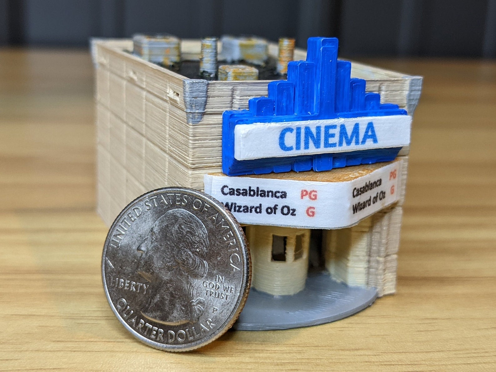N-scale - Small Town Movie Cinema Theater Kit 1:160 Scale - Etsy