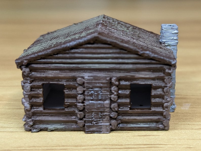 N-scale - Small Rustic Log Cabin 1:160 Scale - Etsy