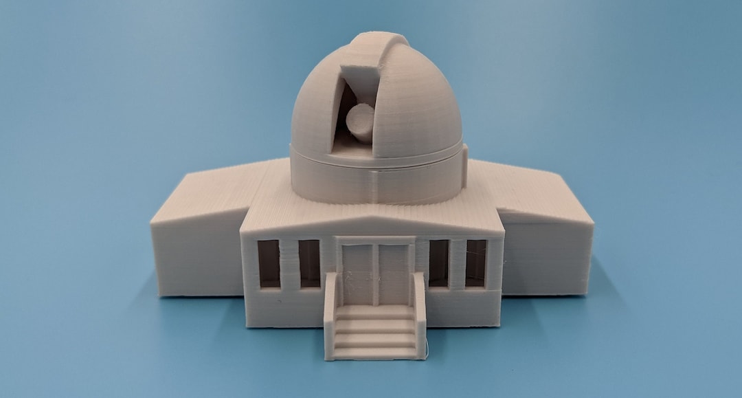 N-scale - Observatory With Telescope Rotatable Turret 1:160 | White - Etsy