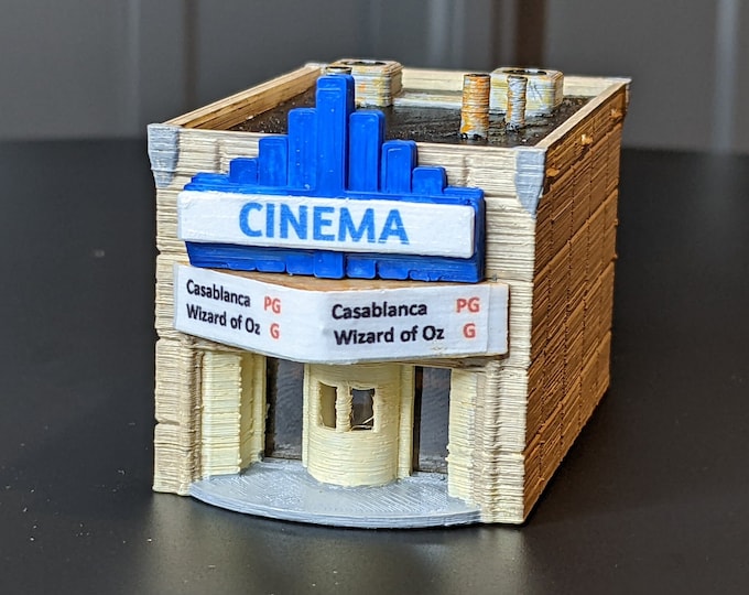 N-scale Small Town Movie Cinema Theater Kit 1:160 Scale - Etsy