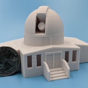 N-scale - Observatory With Telescope Rotatable Turret 1:160 | White - Etsy