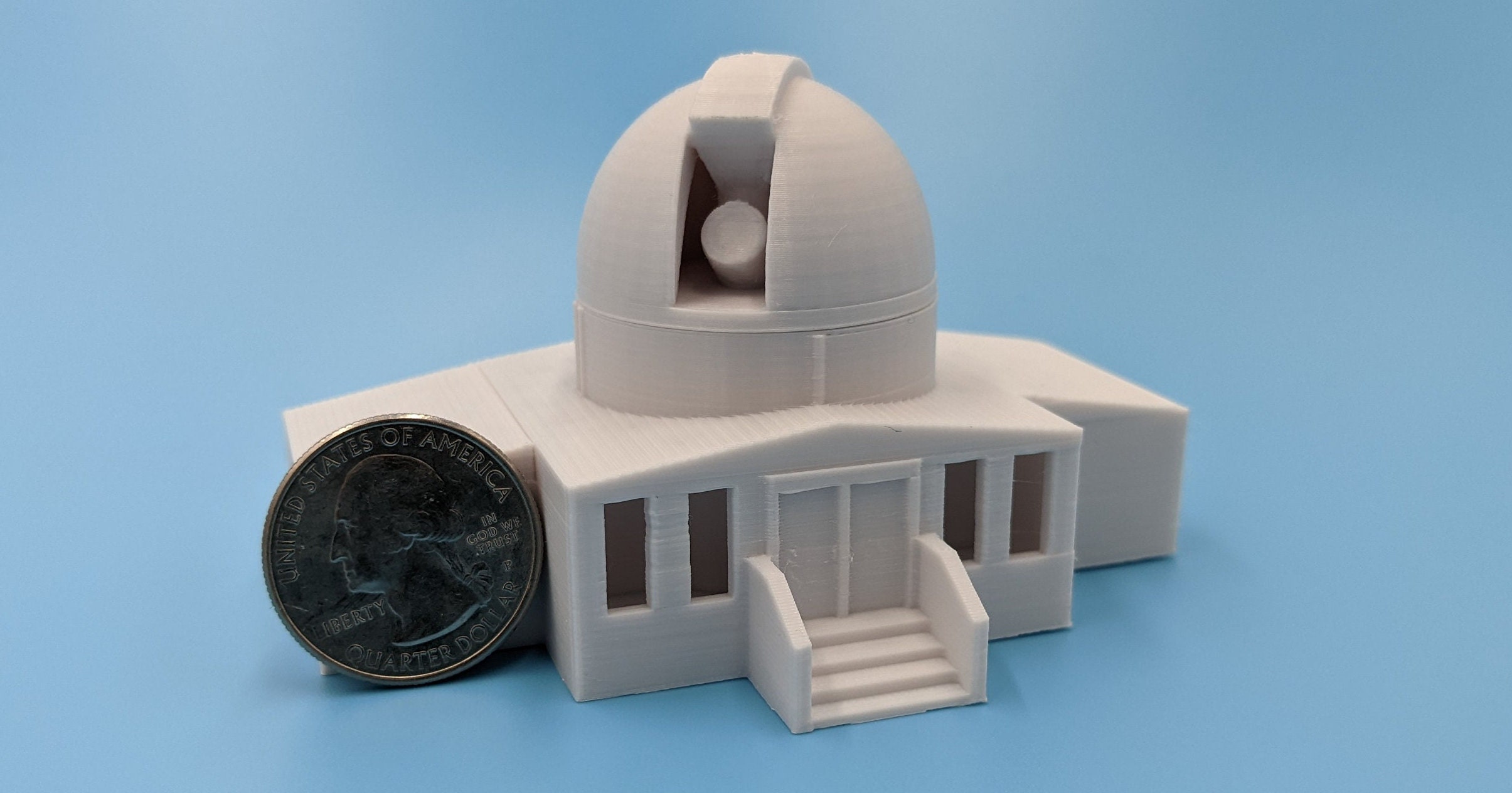 N-scale Observatory With Telescope Rotatable Turret 1:160 - Etsy