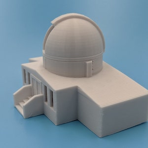 N-scale - Observatory With Telescope Rotatable Turret 1:160 | White - Etsy