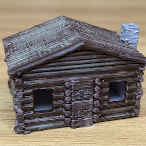 N-scale - Small Rustic Log Cabin 1:160 Scale - Etsy