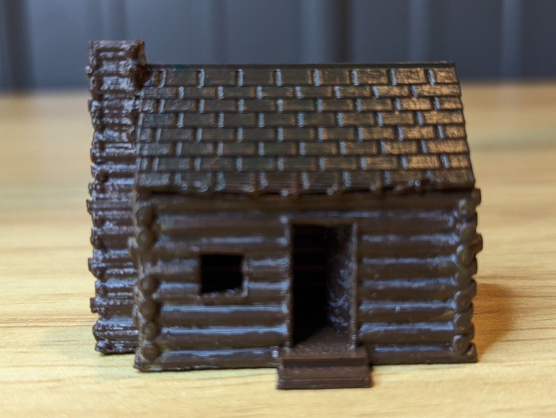N-scale Log Cabin Model | Abe Lincoln Birthplace Replica 1:160 for ...