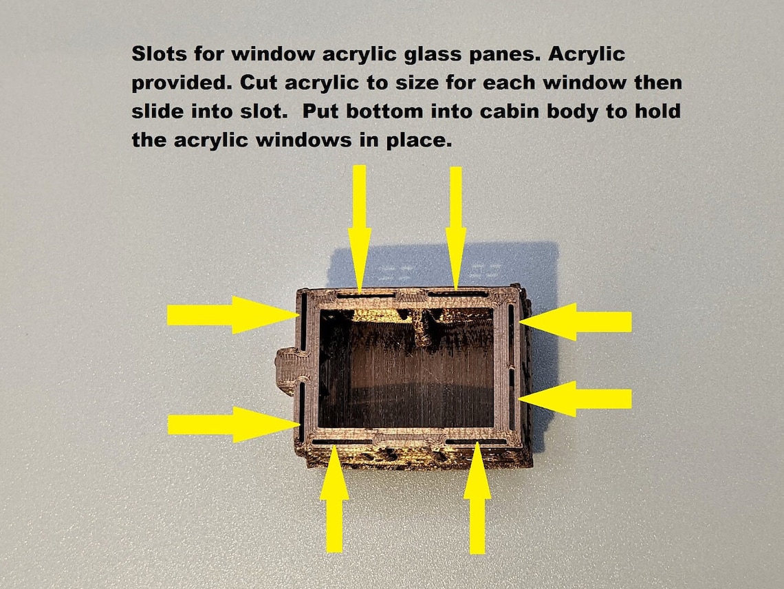 N-scale Miniature Log Cabin With 9 Windows With Panes - Etsy