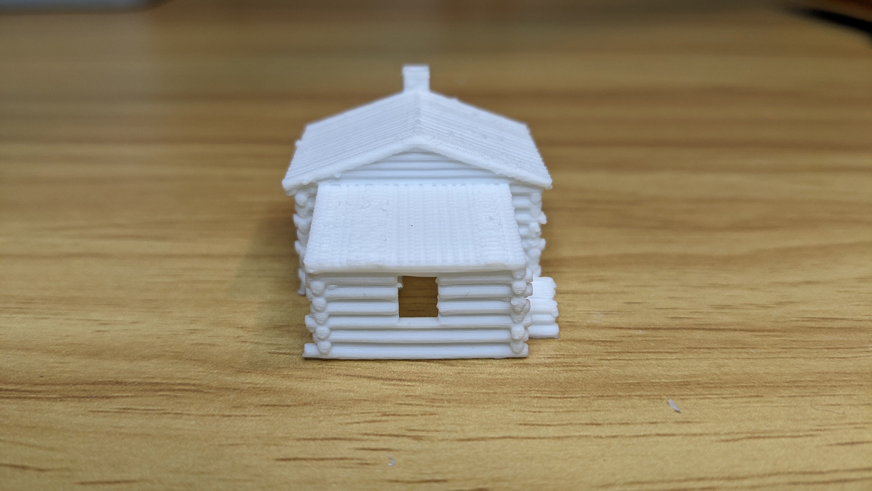 N-scale Small Log Cabin With Side Addition and Woodpile | Etsy