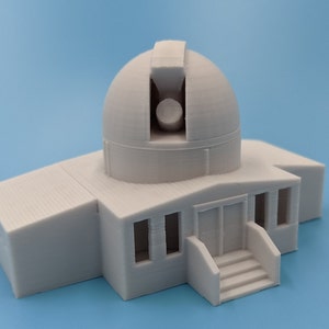 N-scale - Observatory With Telescope Rotatable Turret 1:160 | White - Etsy