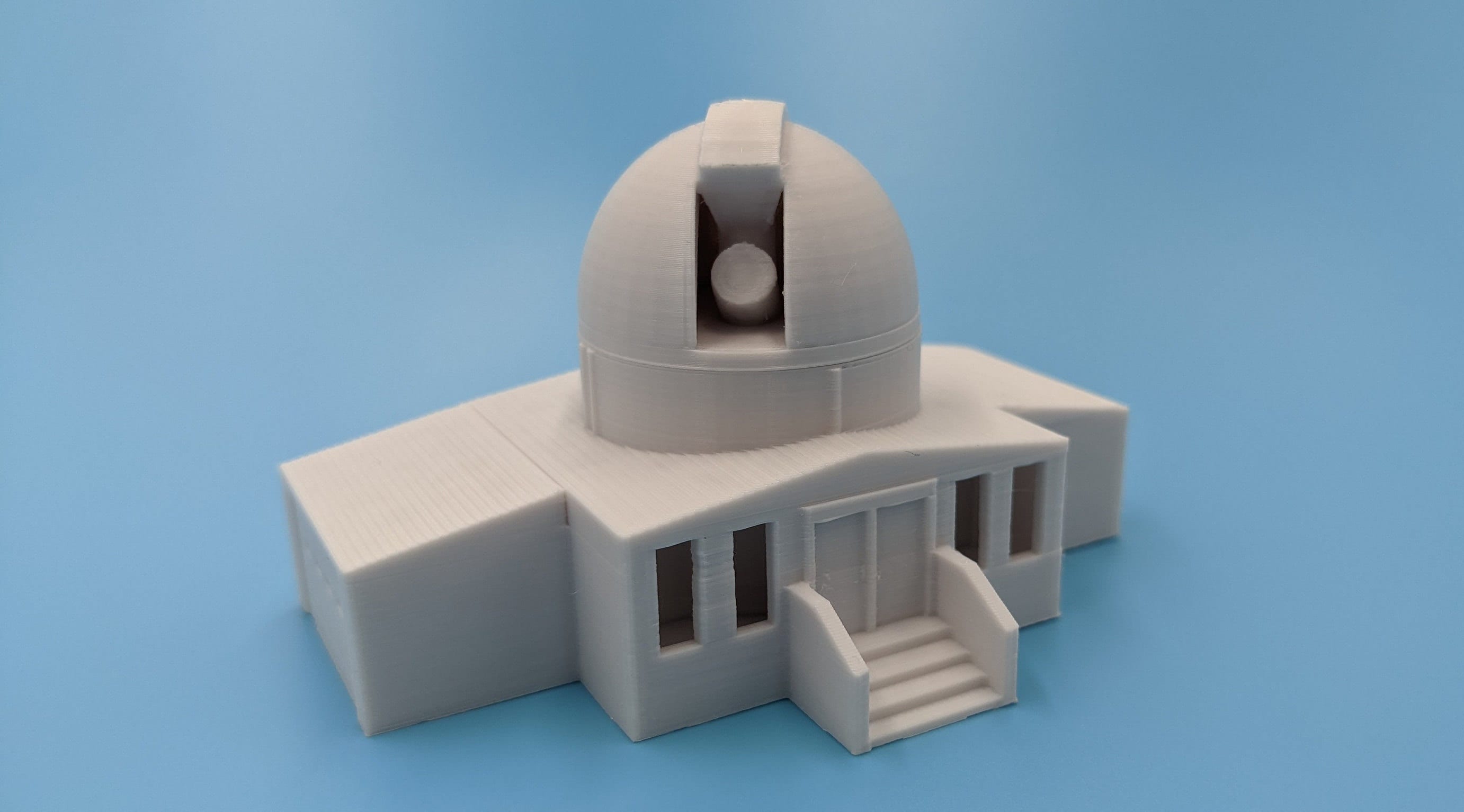 N-scale - Observatory With Telescope Rotatable Turret 1:160 | White - Etsy