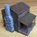 N-scale - Small 2 Story Log Cabin With Front Porch - Detailed Interior ...