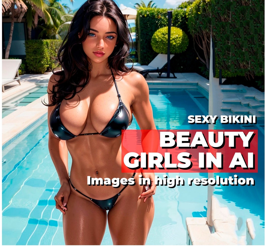 100 Beauty Bikini Girls in AI Images, Digital Babes / Digital Download / Printable Art / Digital ...
