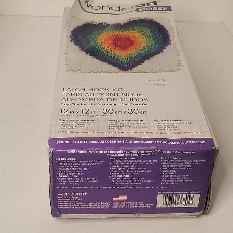 Wonderart Shaggy From the Heart Latch Hook Kit New in Box - Etsy