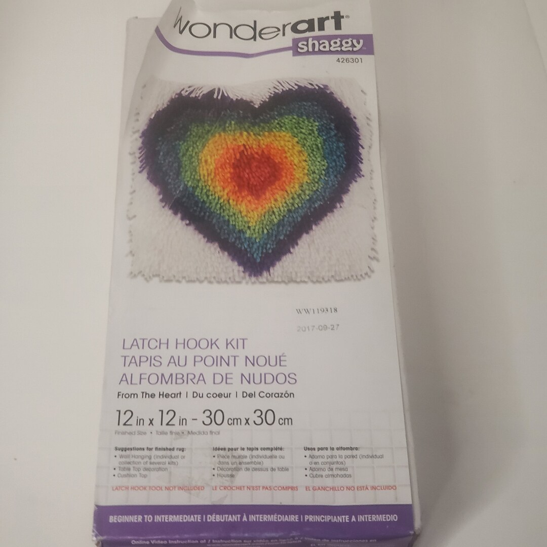 Wonderart Shaggy From the Heart Latch Hook Kit New in Box - Etsy