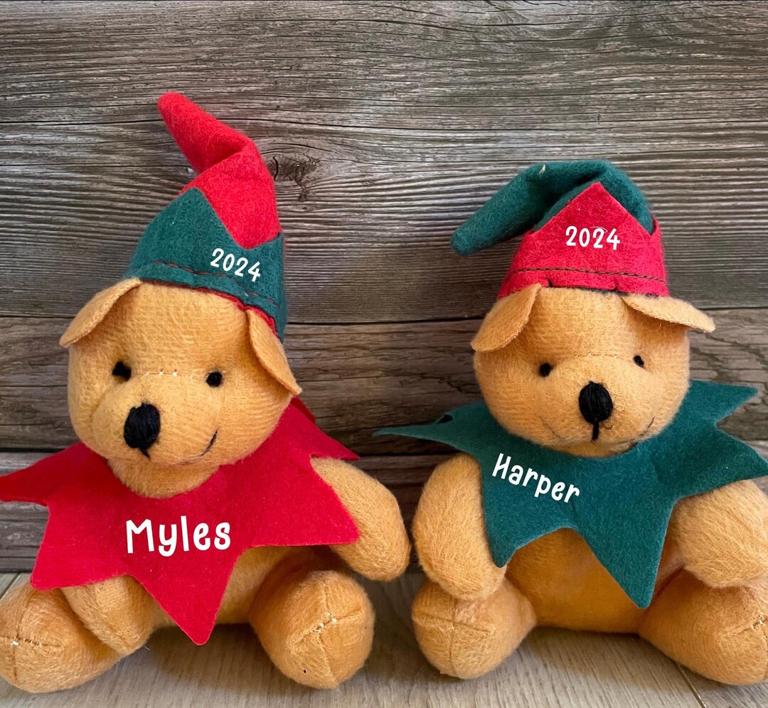 Christms Elf Bears Christmas Push Bear Stocking Stuffer Office Gift ...