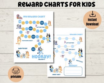 Bluey Reward Chart Printable Reward Chart Behavior Reward Chart for ...