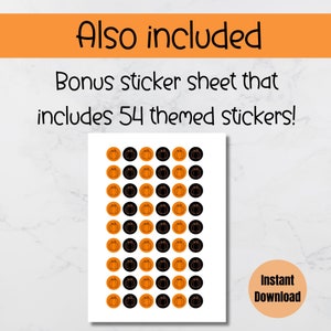Halloween Reward Chart -reward Chart for Kids-sticker Chart-toddler ...