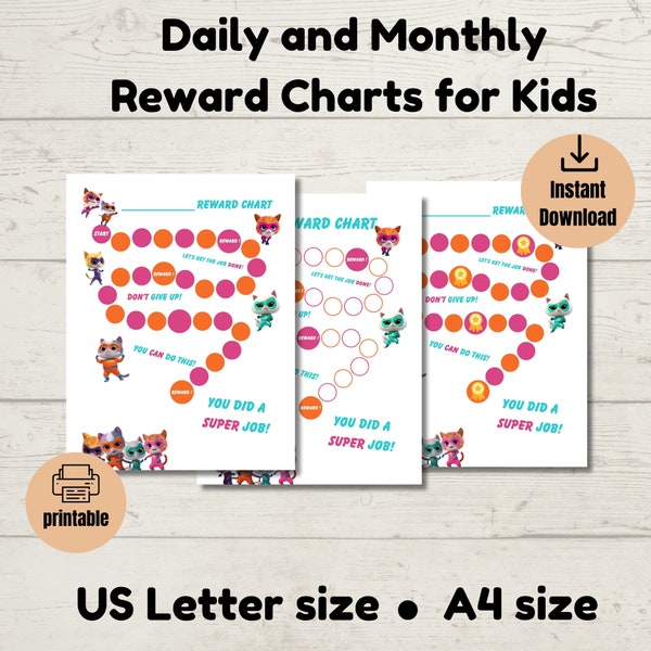 Pirate Reward Chart kids Sticker Chart toddler Reward Chart-potty ...