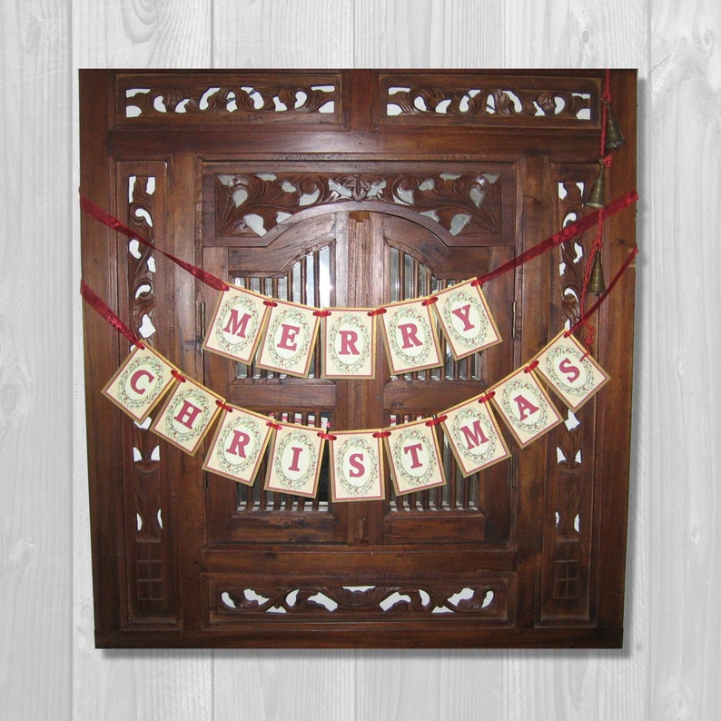 Christmas Banner DIY, Instant Download, Printable Banner - Etsy