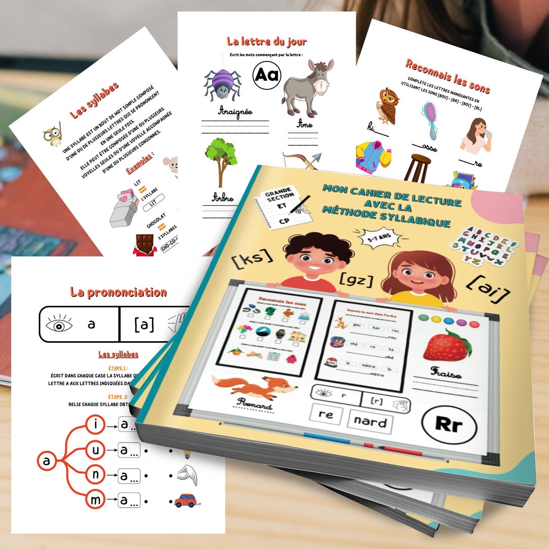 Learning to Read With the Syllabic Method | Kindergarten Level Large ...