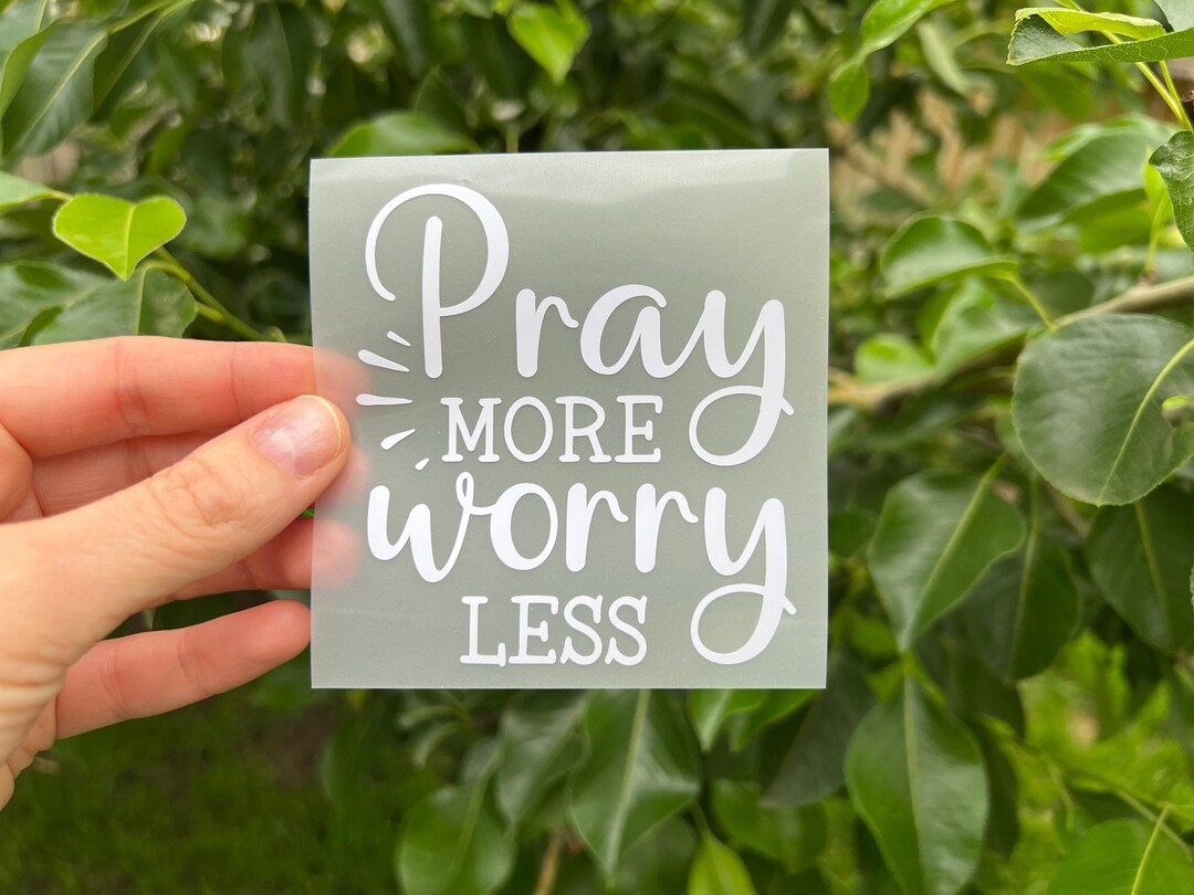 Pray More Decal, Christian Decals, Christian Stickers, Pray, Decals ...