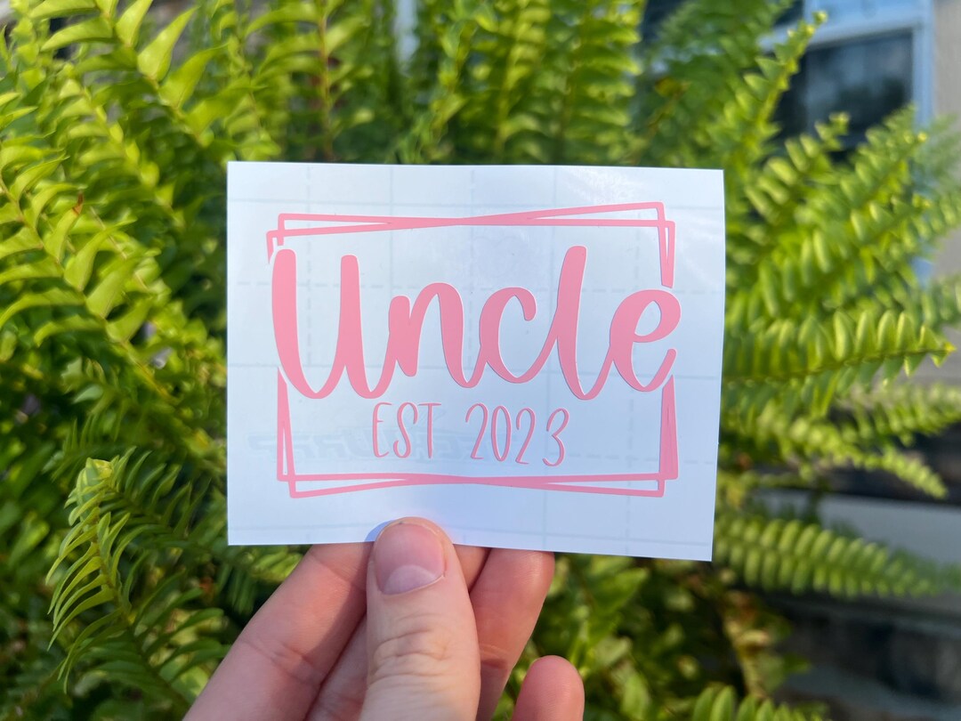 Uncle Established Decal, Cool Uncle Sticker, Best Uncle Sticker ...