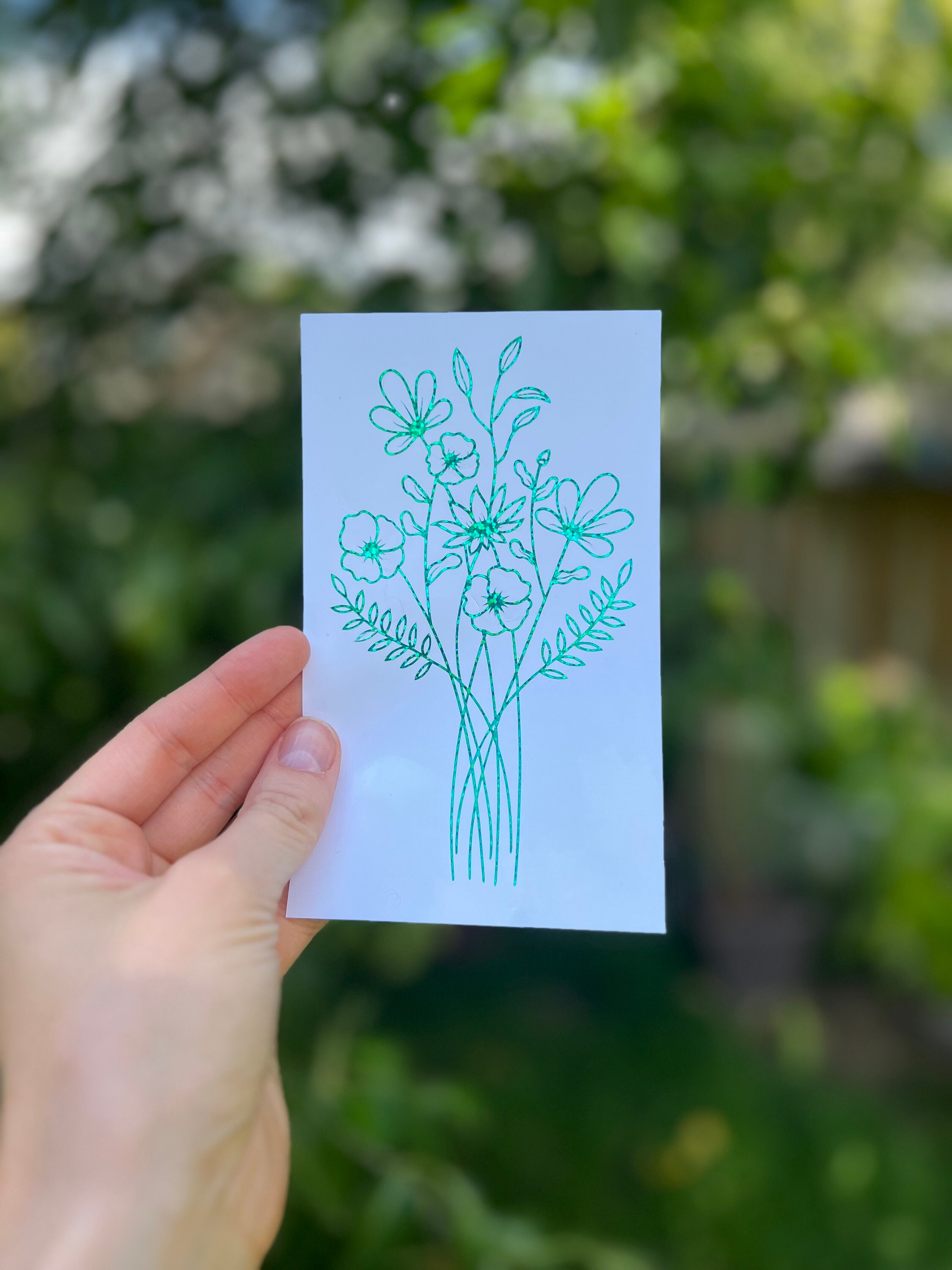 Wildflower Decal, Flower Sticker, Flower Decal, Decal for Car, Tumbler ...