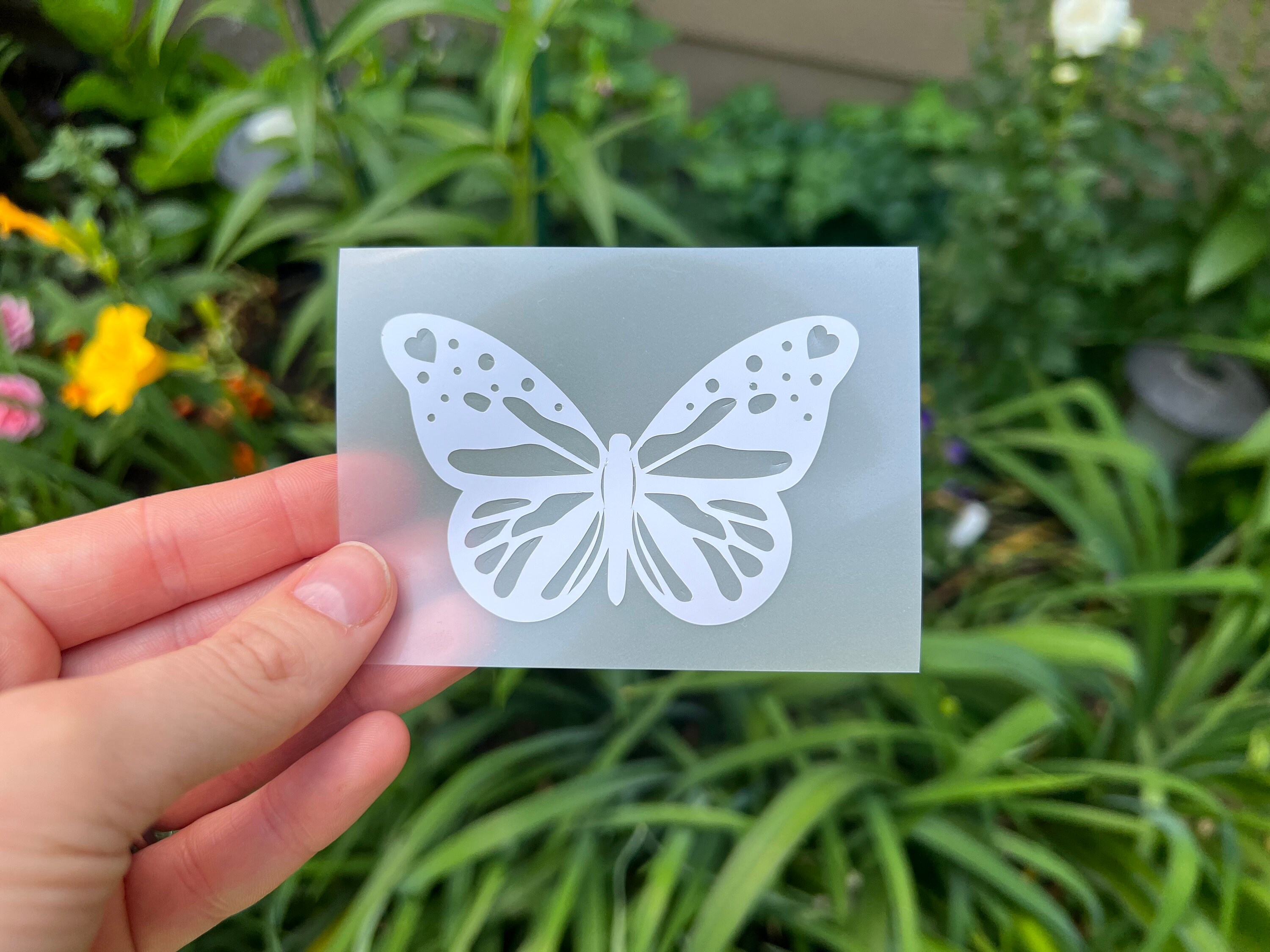 Butterfly Permanent Decal, Butterfly Sticker, Decal for Tumbler, Laptop ...