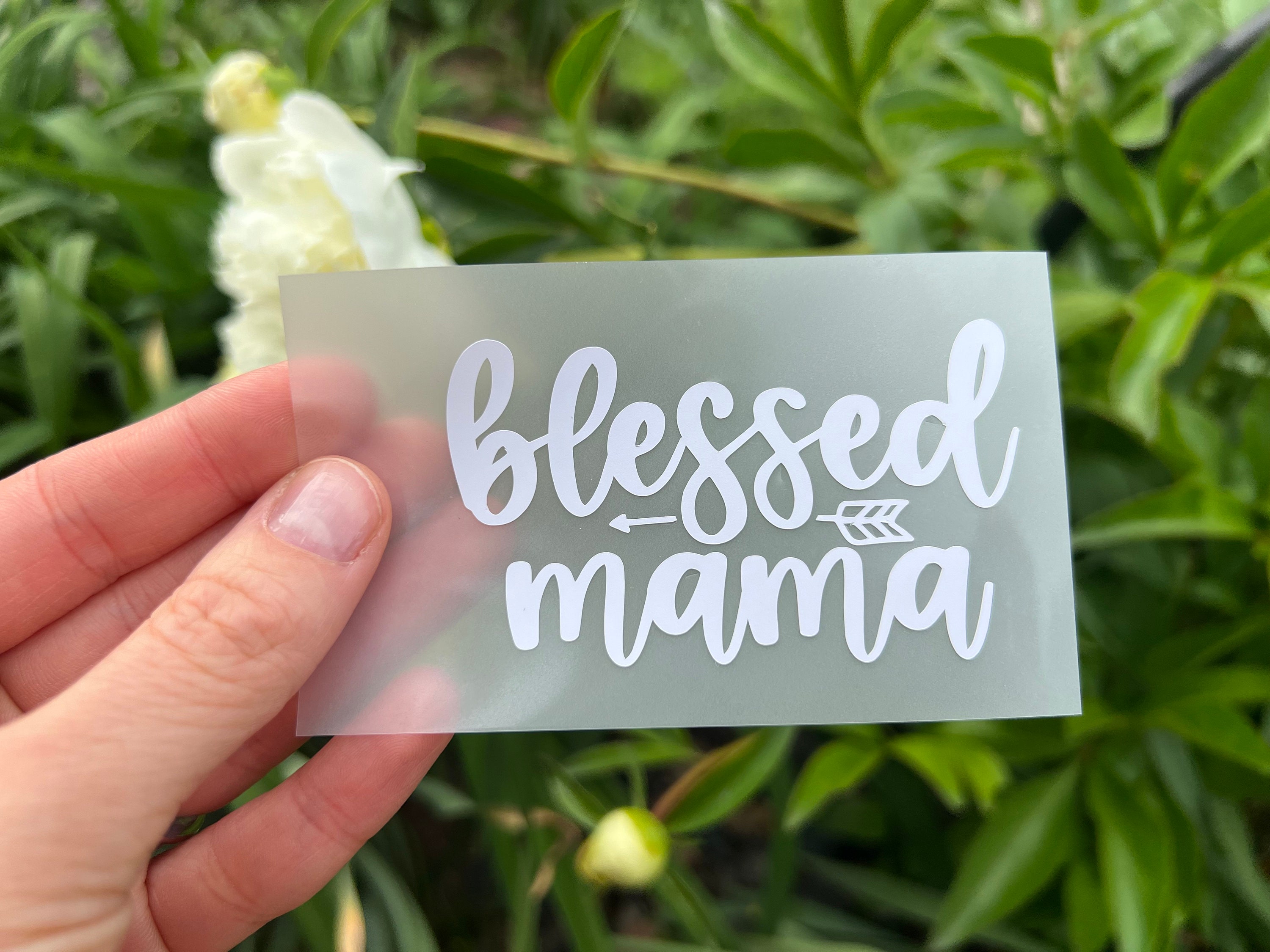 Blessed Mama, Mom Decals, Mom Stickers, Decal for Car, Tumbler, Laptop ...