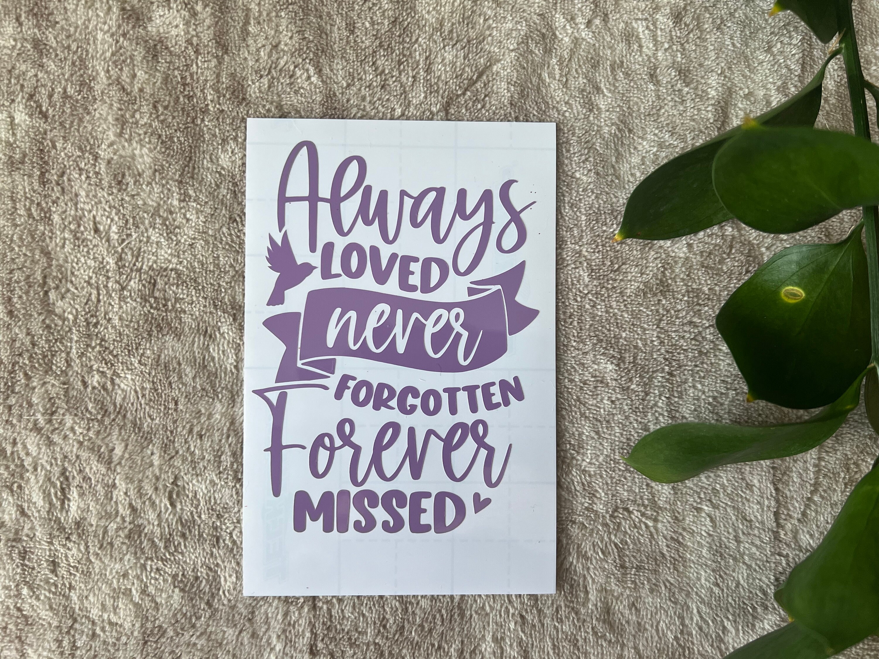In Loving Memory Decal, Memorial Decal, Memorial Sticker, in Loving ...