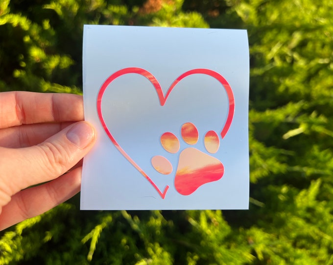Cat Paw Decal, Cat Decal, Dog Decal, Vinyl Decal, Car Decal, Decal ...