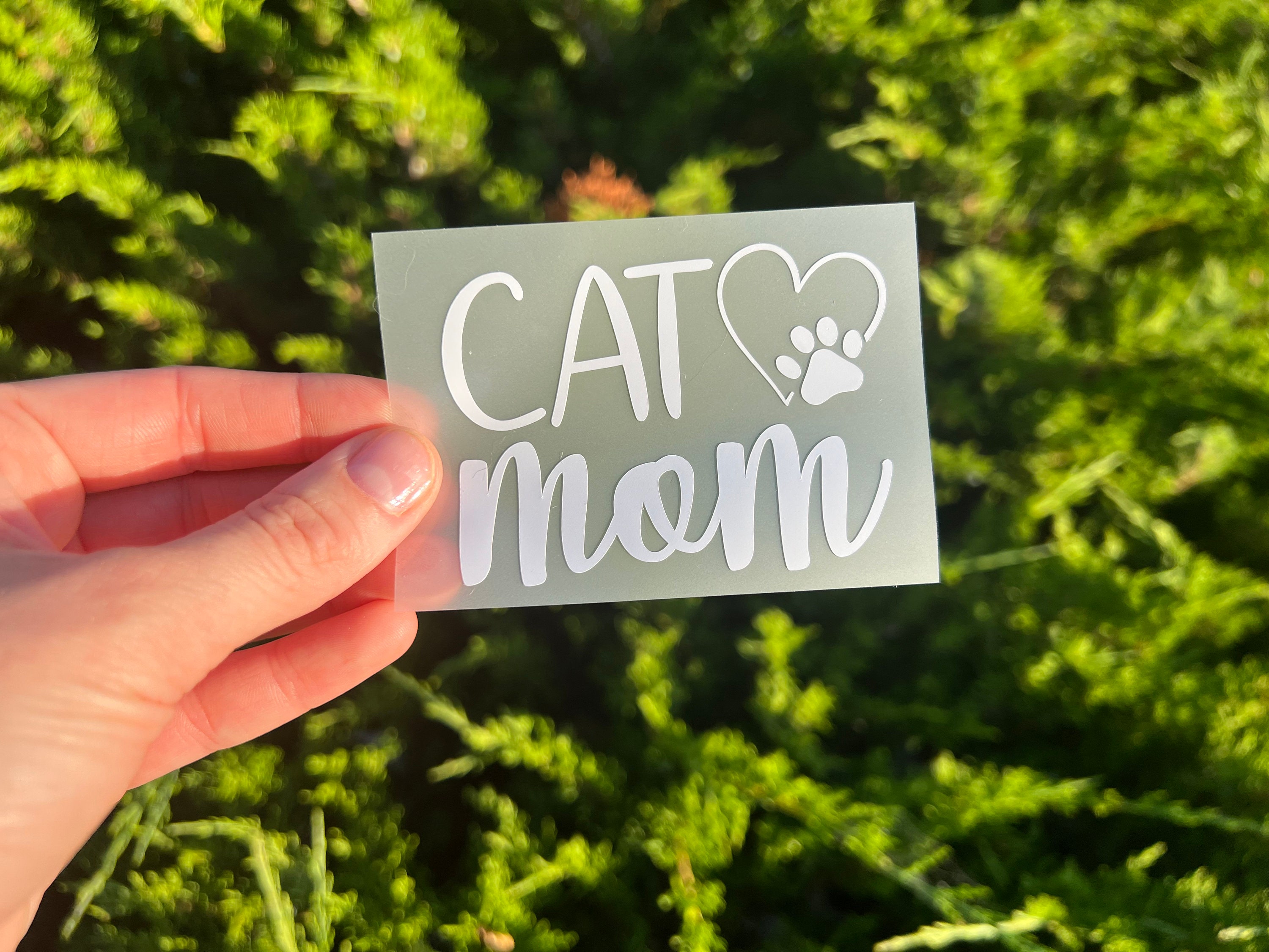 Cat Mom Decal Cat Decal Cat Sticker Cat Lover Gifts - Etsy
