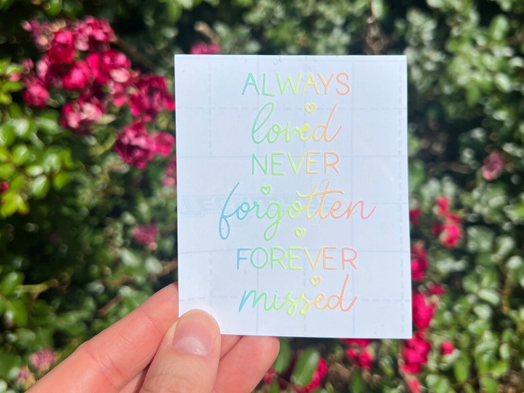 In Loving Memory Decal, Memorial Decal, Memorial Sticker, in Loving ...