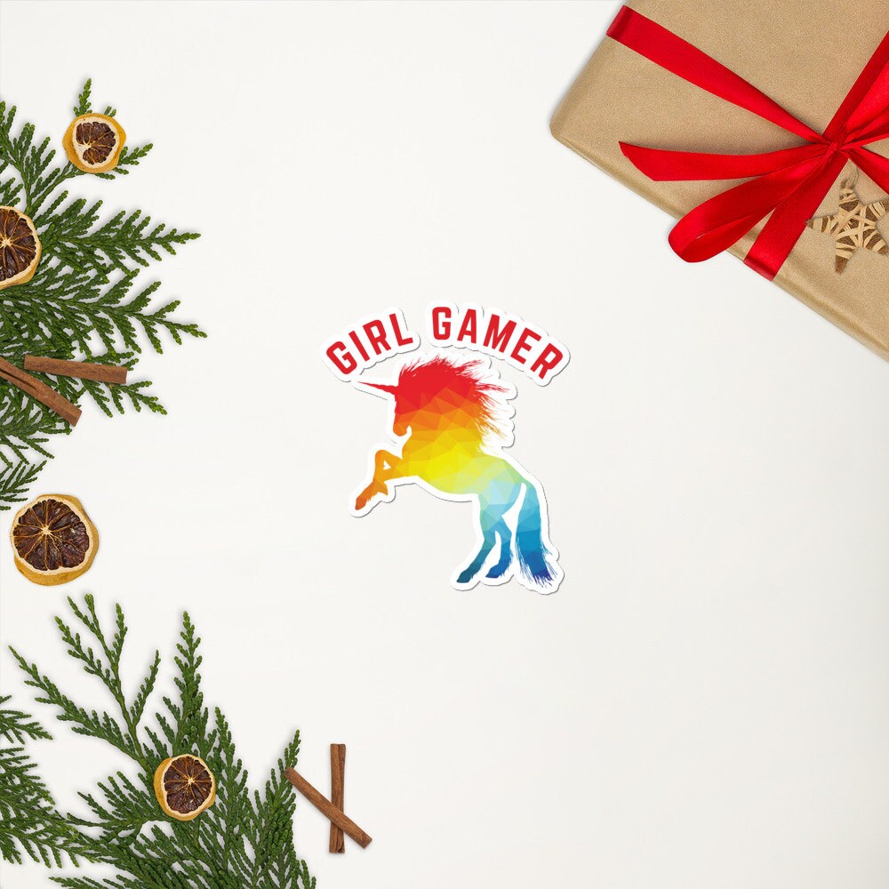 Gamer Girl Sticker Video Game Sticker gamer Girl With - Etsy